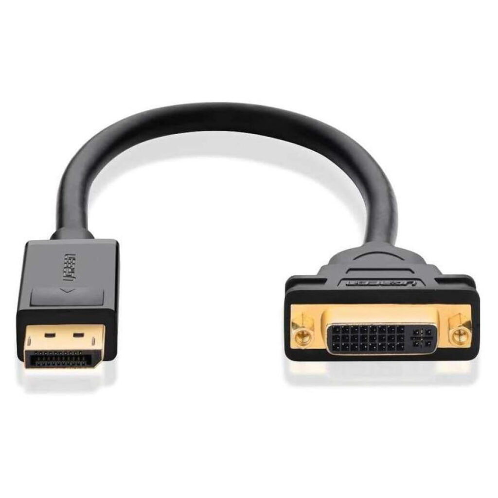 UGREEN Display Port Male to DVI Female Converter 15cm (Black) - Compact ...